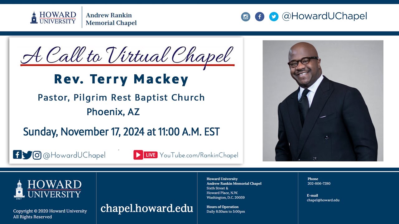 Rev. Terry Mackey | Andrew Rankin Memorial Chapel | Howard University - YouTube