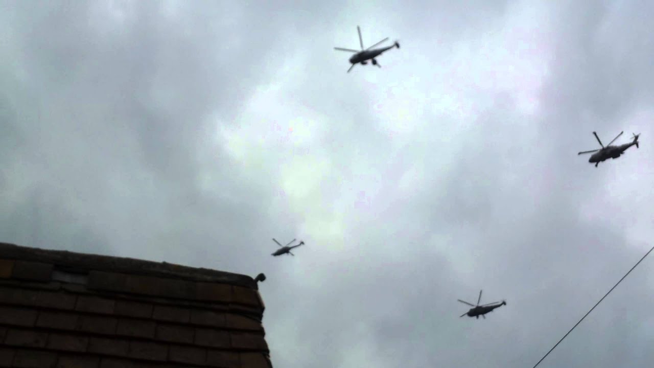 Helicopter flyover - YouTube