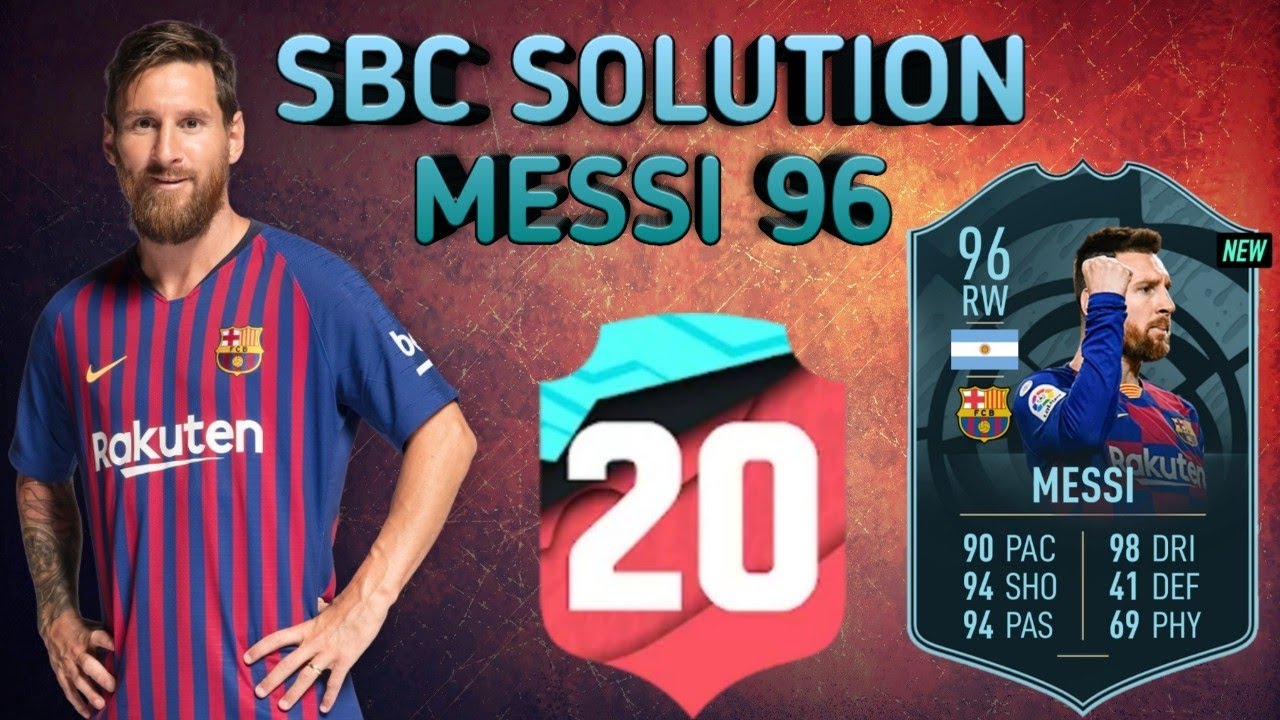 SBC SOLUTION MESSI 96 /// PACYBITS 20 - YouTube
