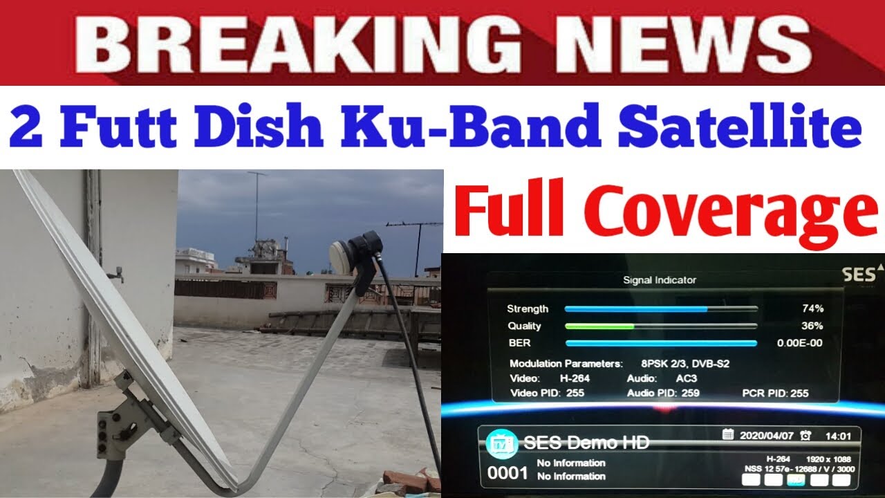 Big Breaking News NSS 12 at 57°East Satellite ab 2 Futt Dish par - YouTube