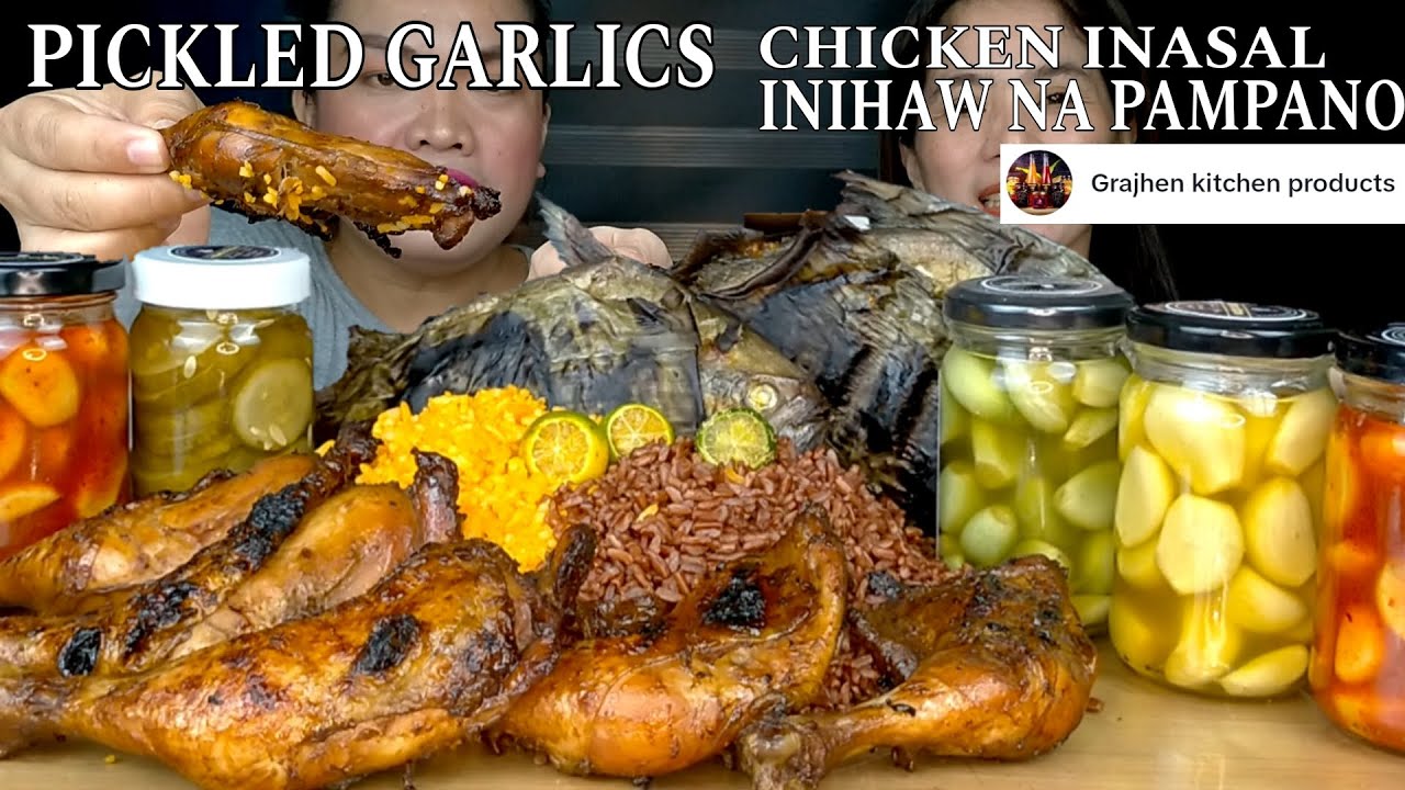 PICKLED GARLIC CHICKEN INASAL GRILLED FISH MUKBANG | MUKBANG ...