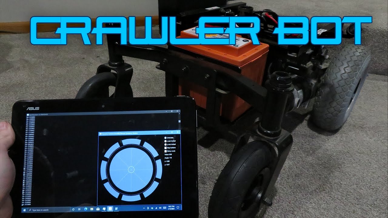 CrawlerBot (Tablet Controlled Mobility Scooter via Bluetooth) - YouTube