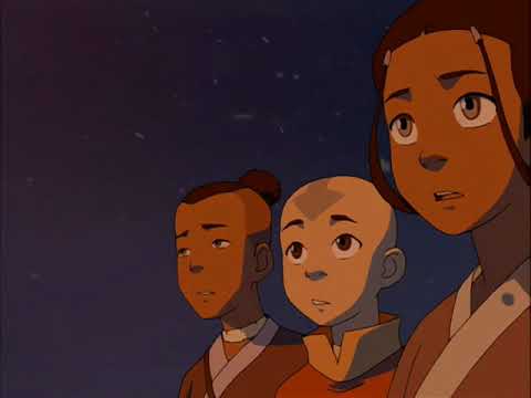 Aang vs Volcano (Book 1: Ep.14 "The Fortuneteller") - YouTube