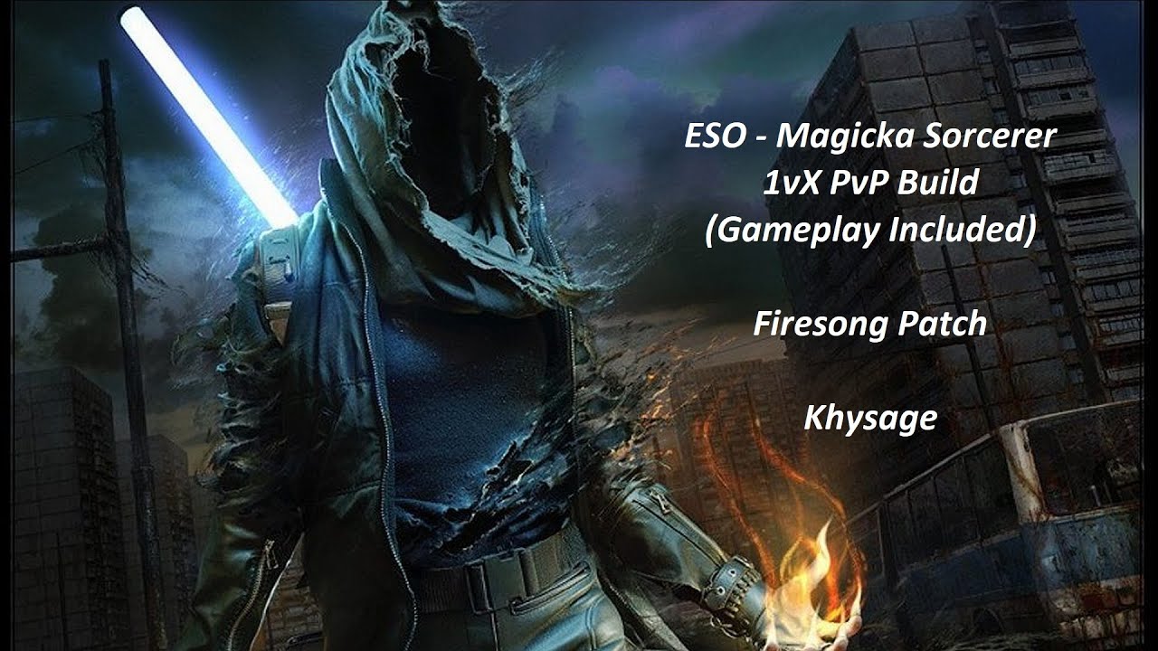 ESO - Magicka Sorcerer 1vX PvP Build | Firesong - YouTube