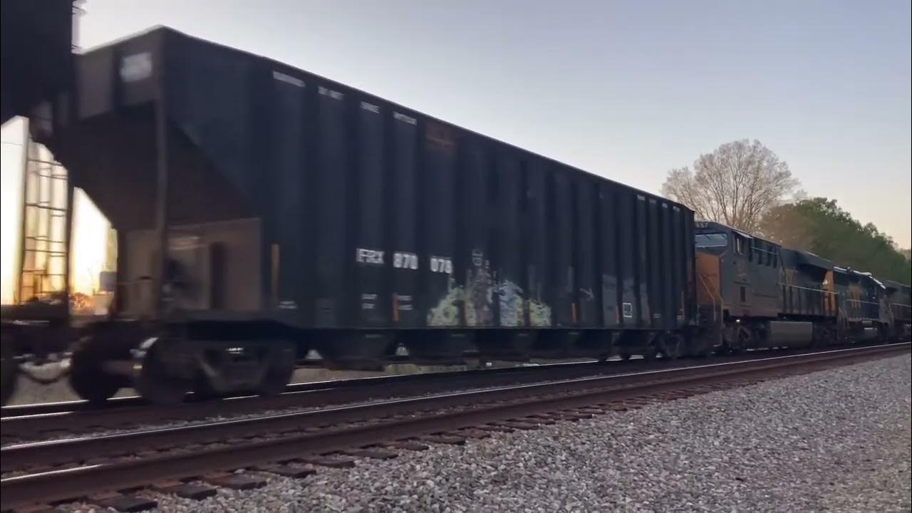 CSX 3180 Leads CSX M492 NB Manifest Train Florence SC - YouTube