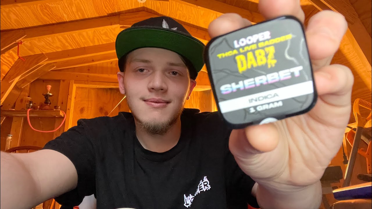 Reviewing looperverse THCA Live Badder DABZ Sherbet Indica !!! - YouTube