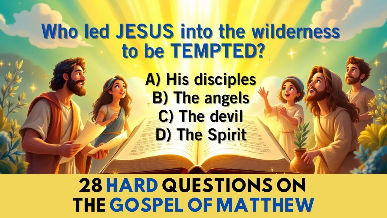 The Ultimate Book of Matthew Bible Quiz! 📖 28 Questions and Answers ...