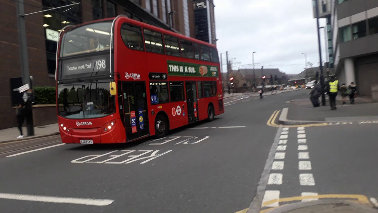 *[CURTAILTED]* T1, LJ08CVS on 198 in West Croydon Bus Stn going to The ...