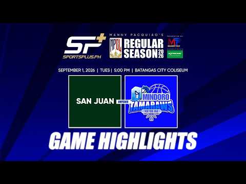 Mindoro Tamaraws vs. San Juan Knights - Game Highlights