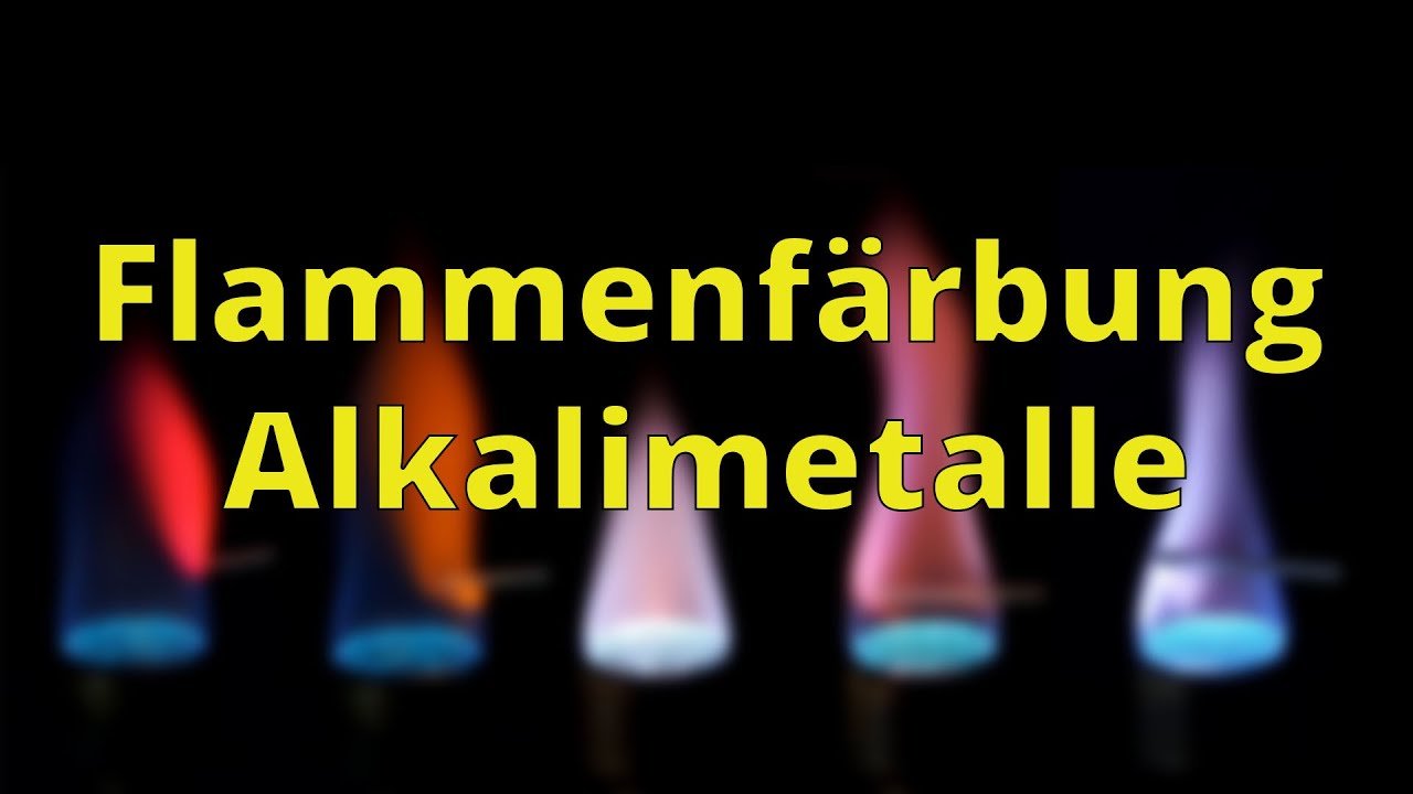 Flammenfärbung der Alkalimetalle - Schulexperimente - YouTube