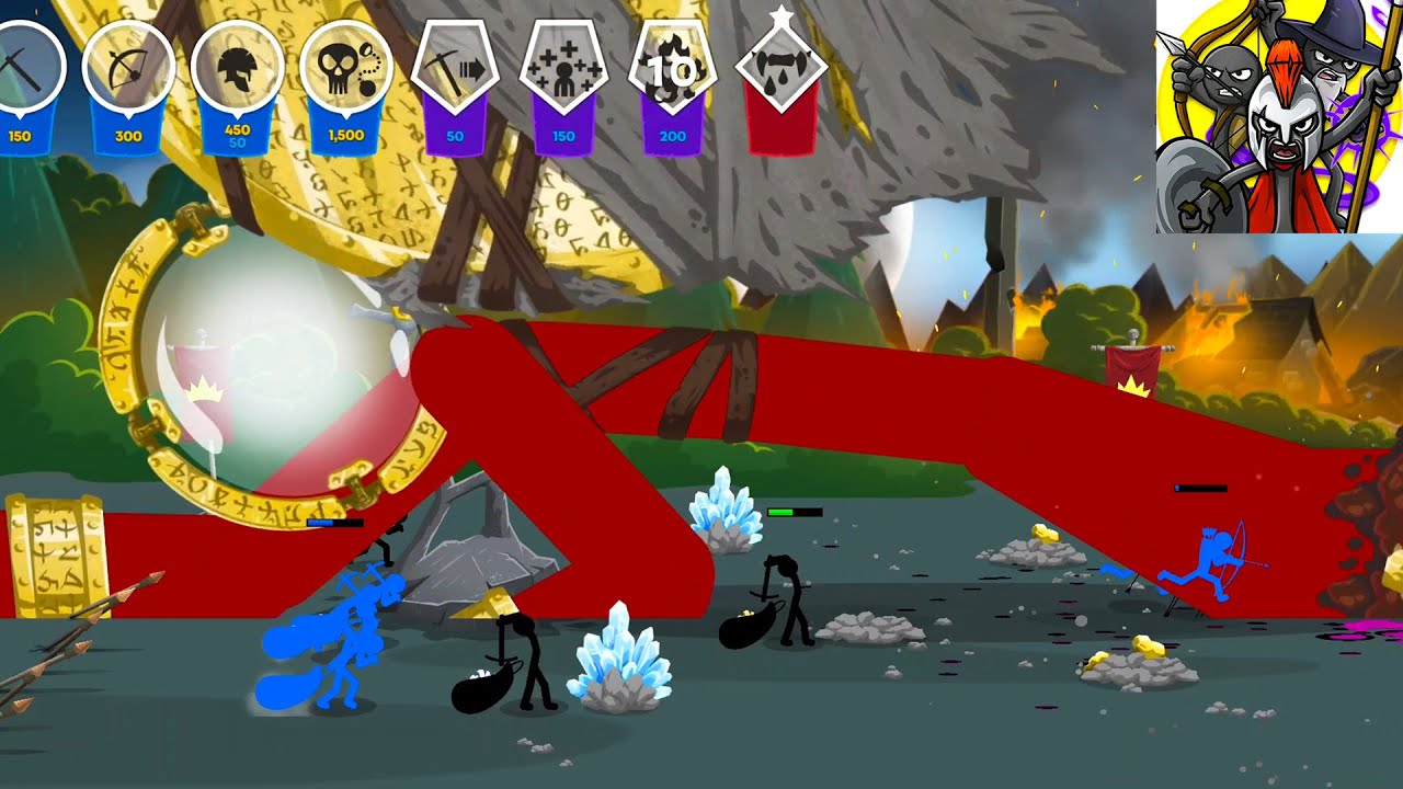 STICK WAR Battle GamePlay - iOS, Android Part 6 - YouTube