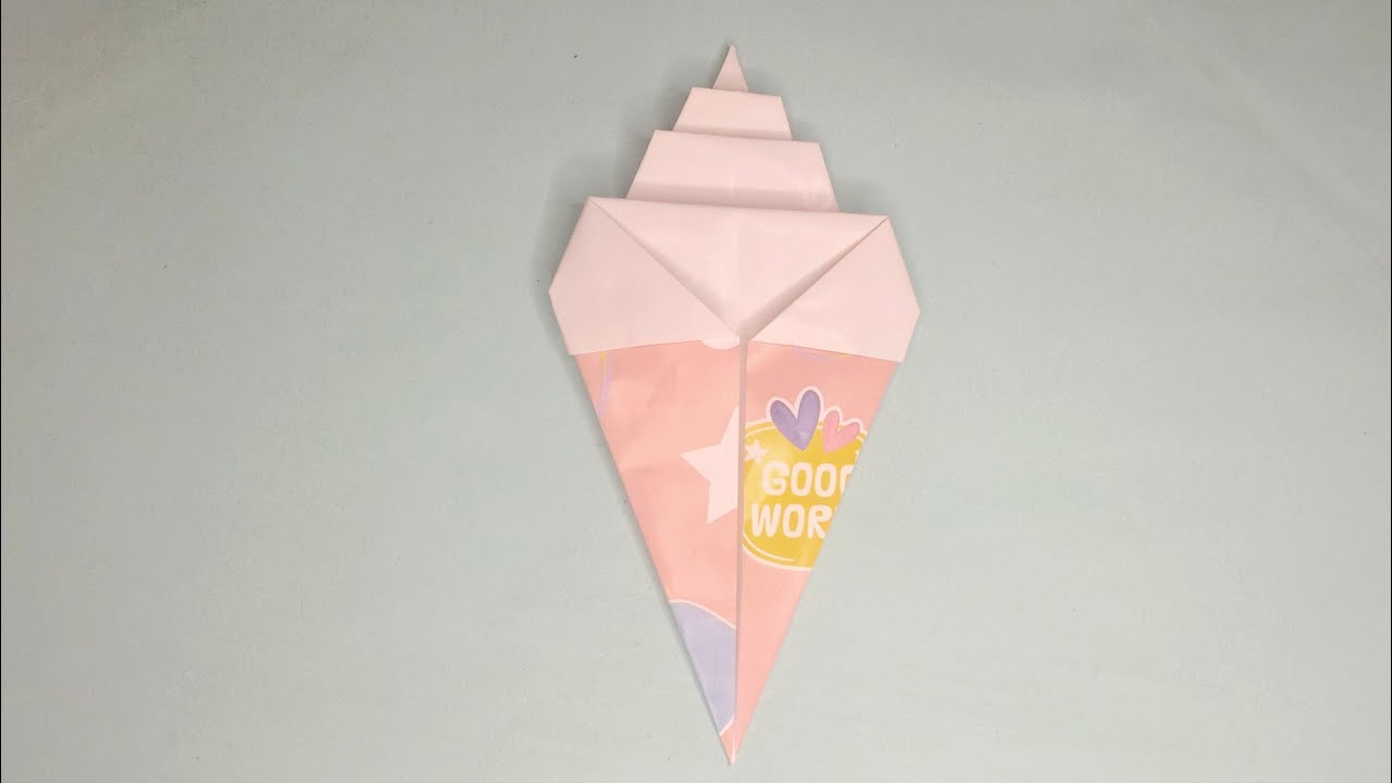 Ide Kreatif | Origami Es Krim | How to make a paper Ice Cream - YouTube