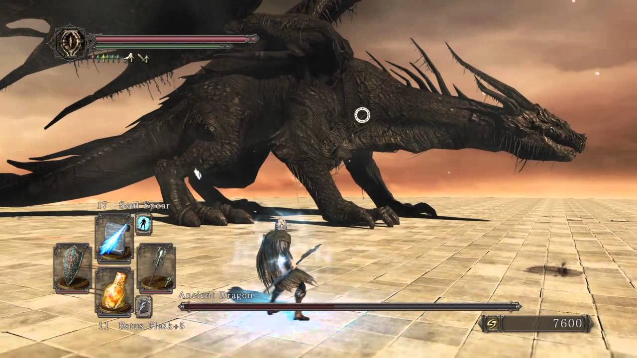 Ancient dragon boss fight - YouTube