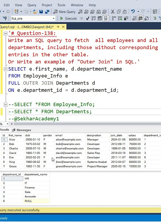 Sql Interview Question 138 Sql Sqljoins Interview Mysql Shorts Viralvideo