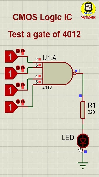 [SGeC] 4012 CMOS Logic IC | Dual 4-Input NAND Gate - YouTube