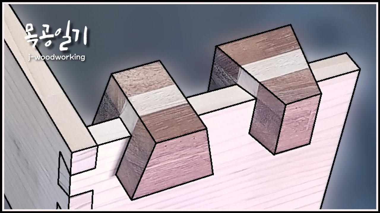 making a dovetail marking /hand cut blocks [woodworking] - YouTube