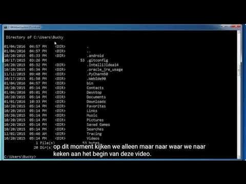Windows Command Line Tutorial - 2 - Bestanden en mappen weergeven - YouTube