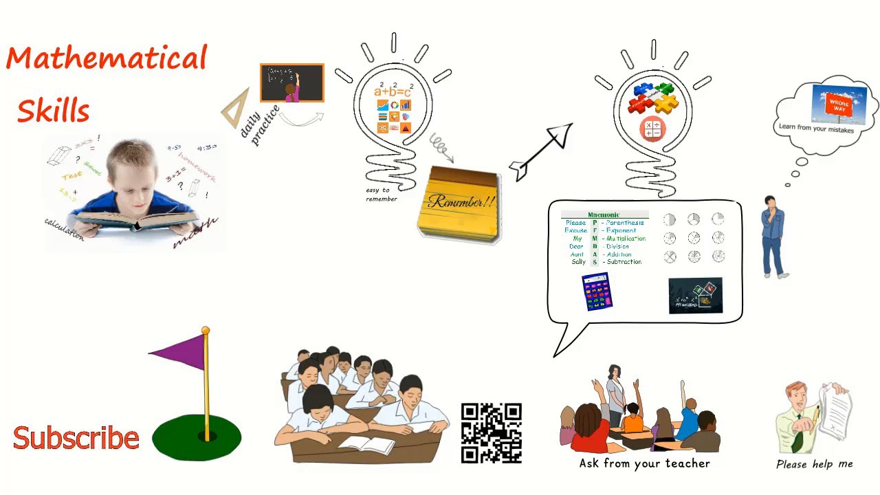 Easy mathematical skills : want to learn maths : skill lines - YouTube