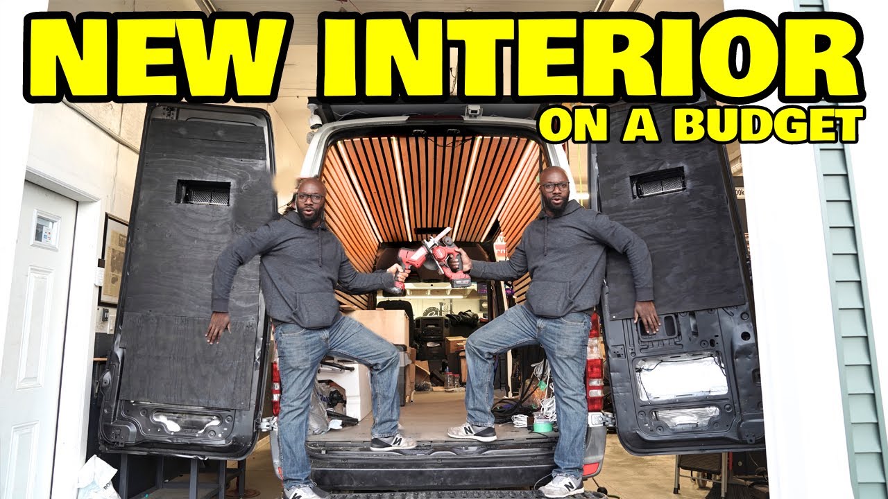 Designing a simple high end interior on our budget off grid van - YouTube