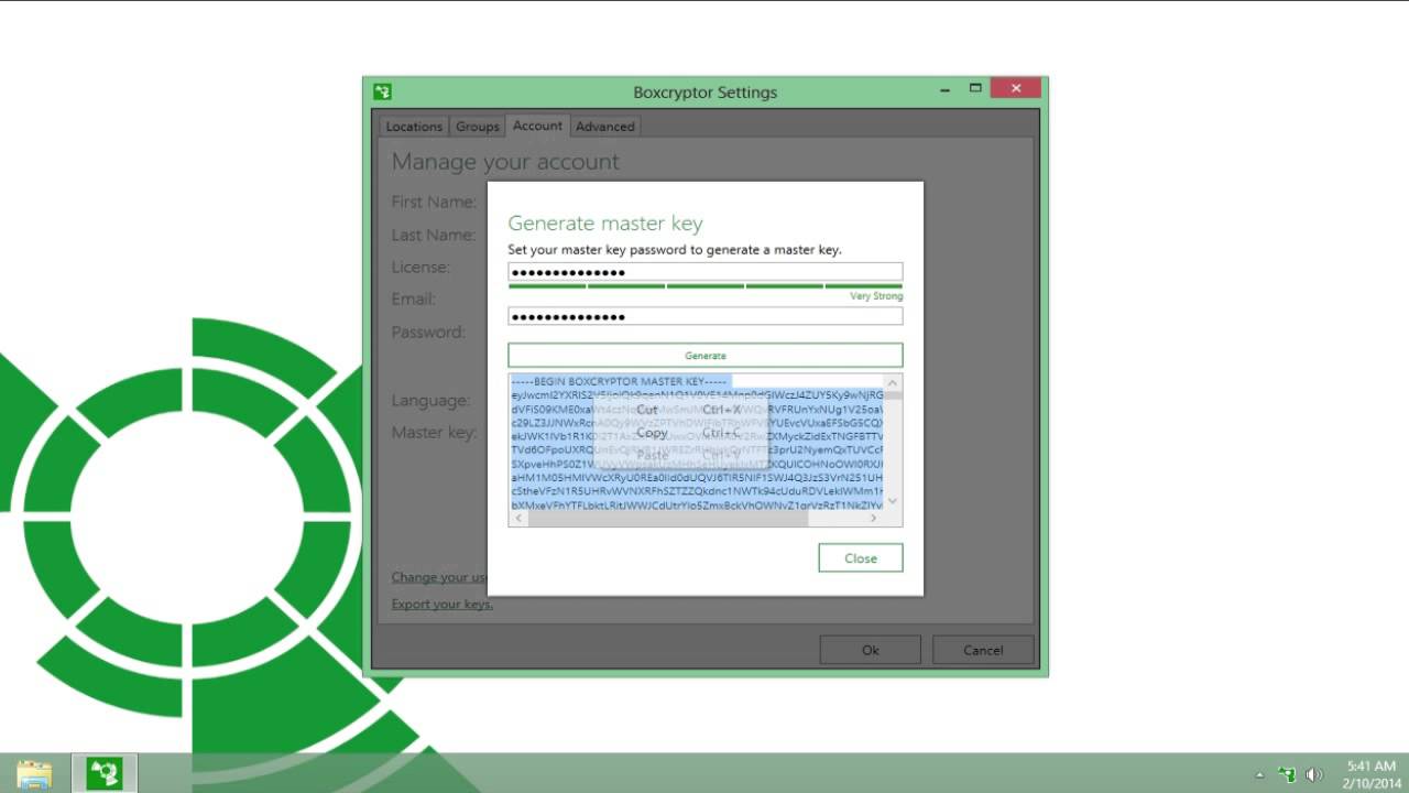 How to use the Boxcryptor Master Key Feature - YouTube