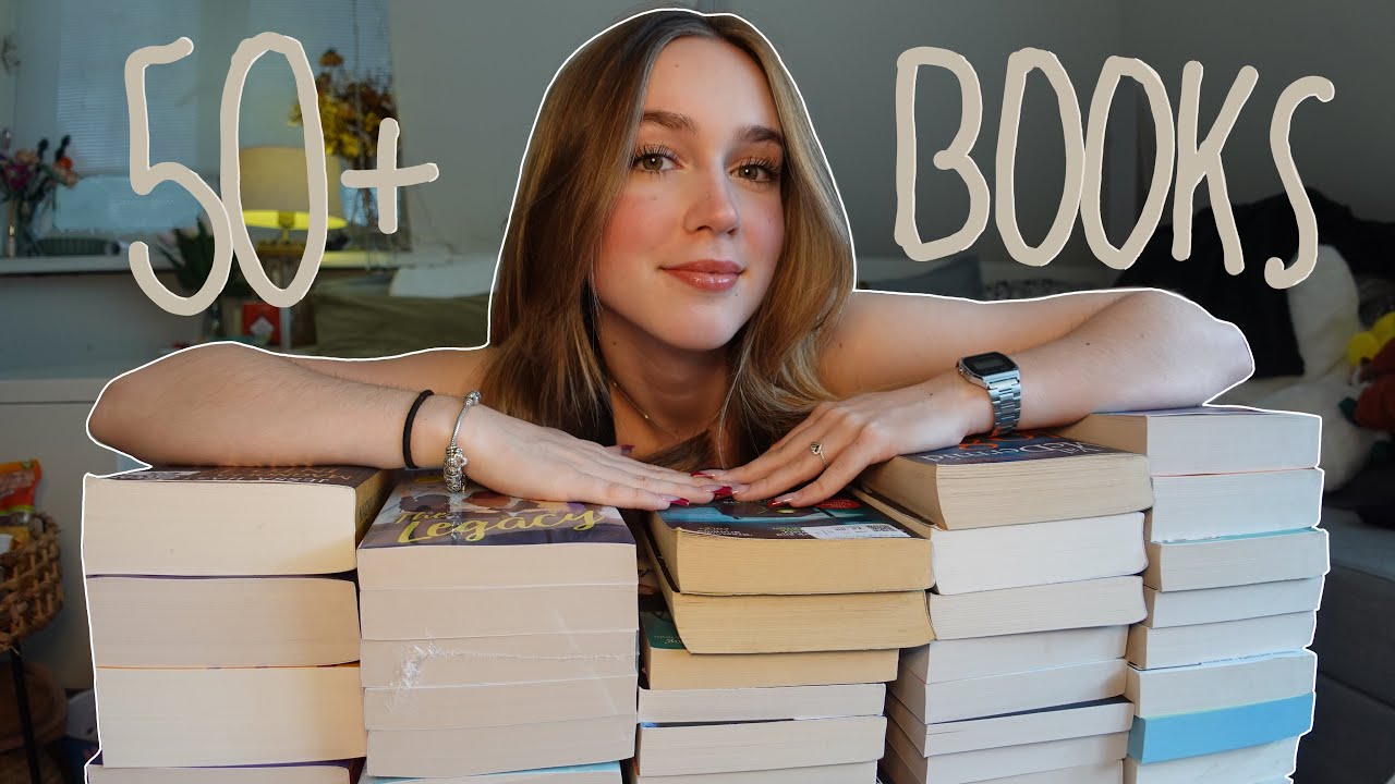 the BIGGEST book haul I have ever done... its over 50 books - YouTube