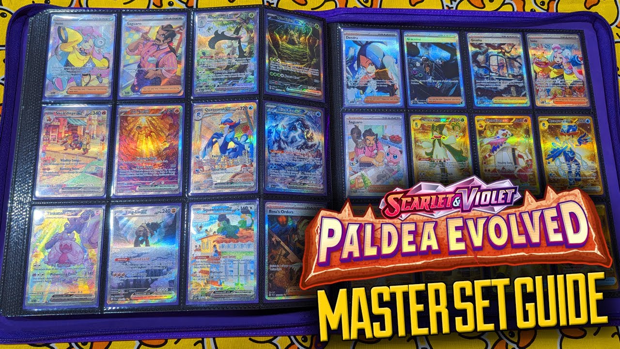 Paldea Evolved Master Set Guide - Set Your Binder Right the First Time ...