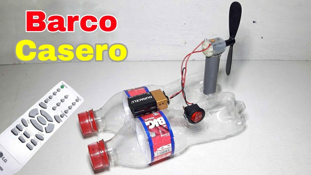 Cómo hacer un barco con botellas de plastico (muy fácil) - YouTube
