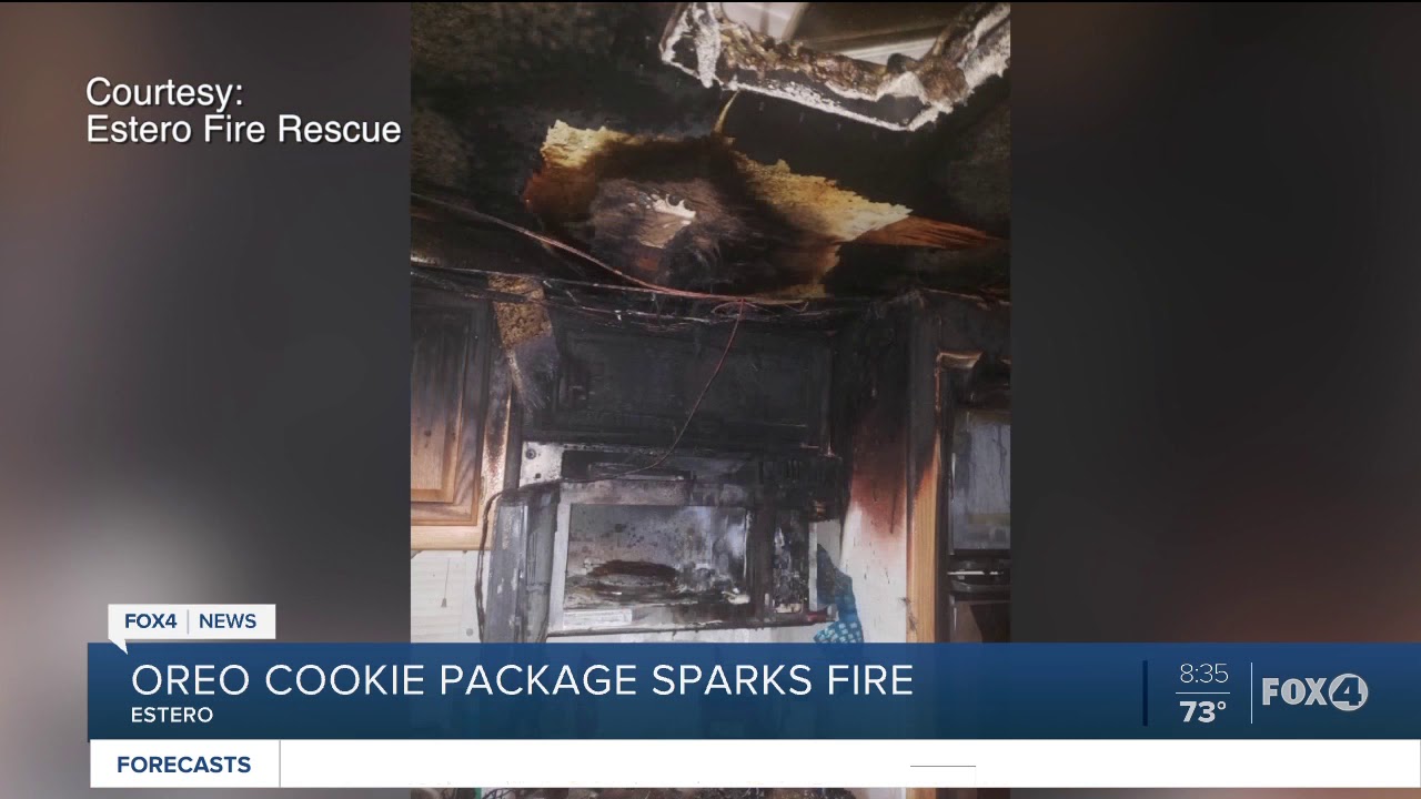 Oreo cookie sparks fire in Estero mobile home - YouTube