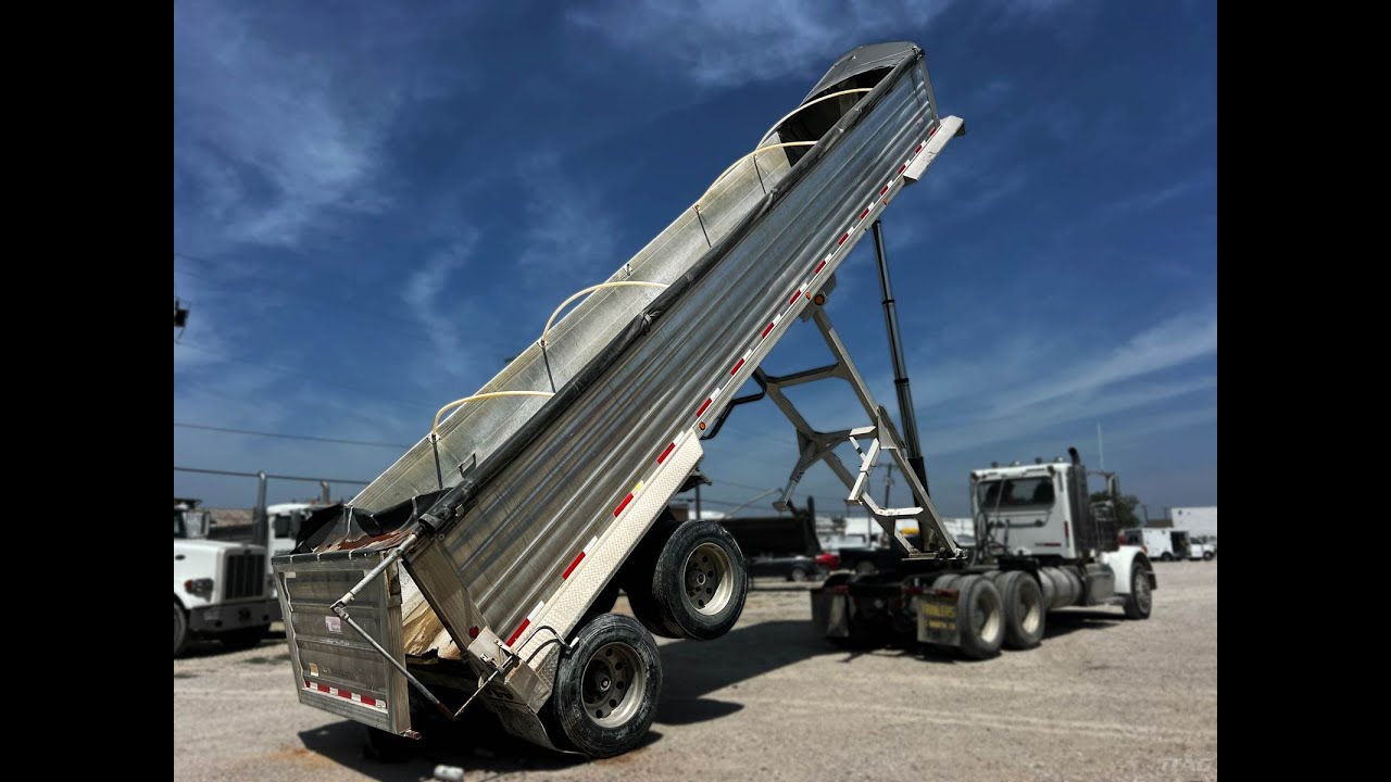 2015 Travis 37ft End Dump Trailer - Quarter Frame, Aluminum Box, Tandem ...