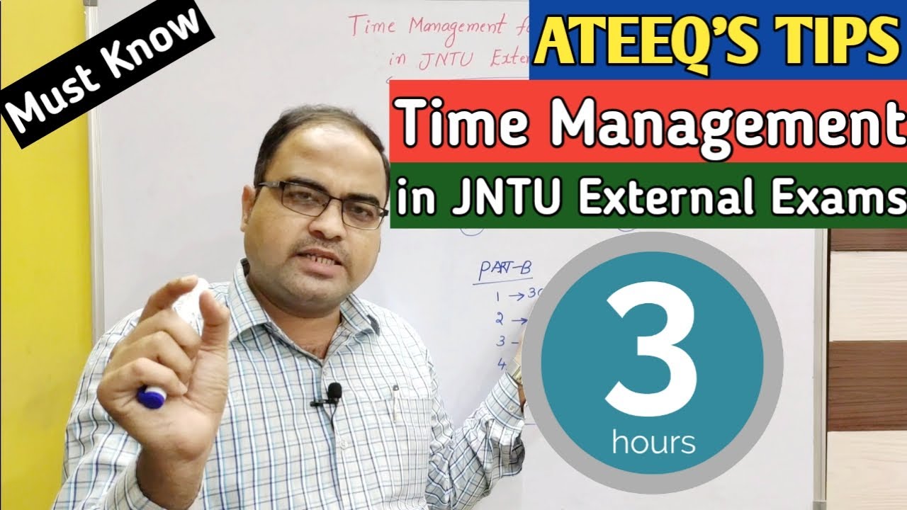 Time Management for Answers in JNTU External Exams 🔥 - YouTube