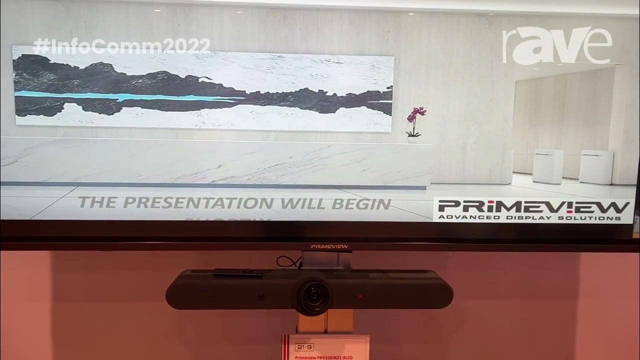 InfoComm 2022: PrimeView Highlight 105-Inch 4K Native 21:9 LCD Display Solution - YouTube