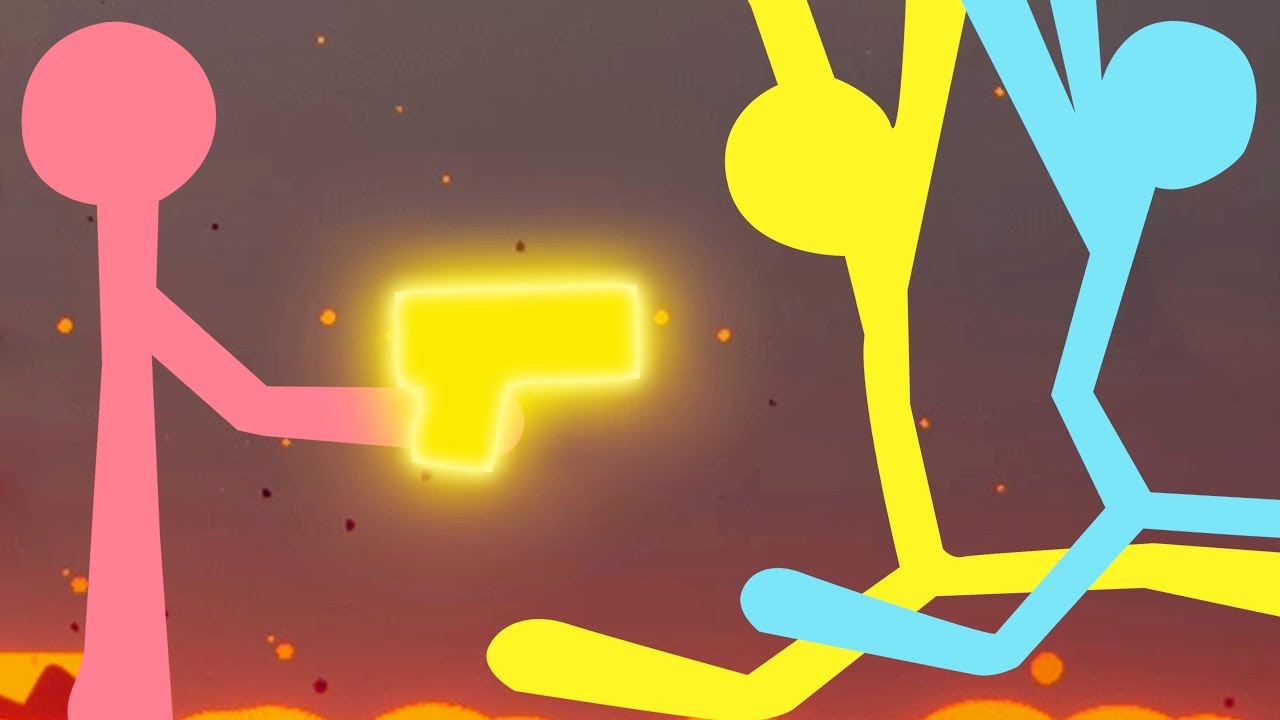 GOLDEN GUN! NEW MAPS! - Stick Fight Gameplay Part 2 | Pungence - YouTube