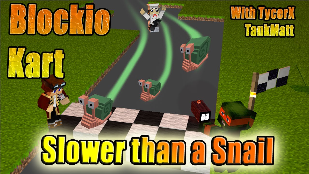 Minecraft PC - Blockio Kart - Slower Than a Snail - with TycerX and ...