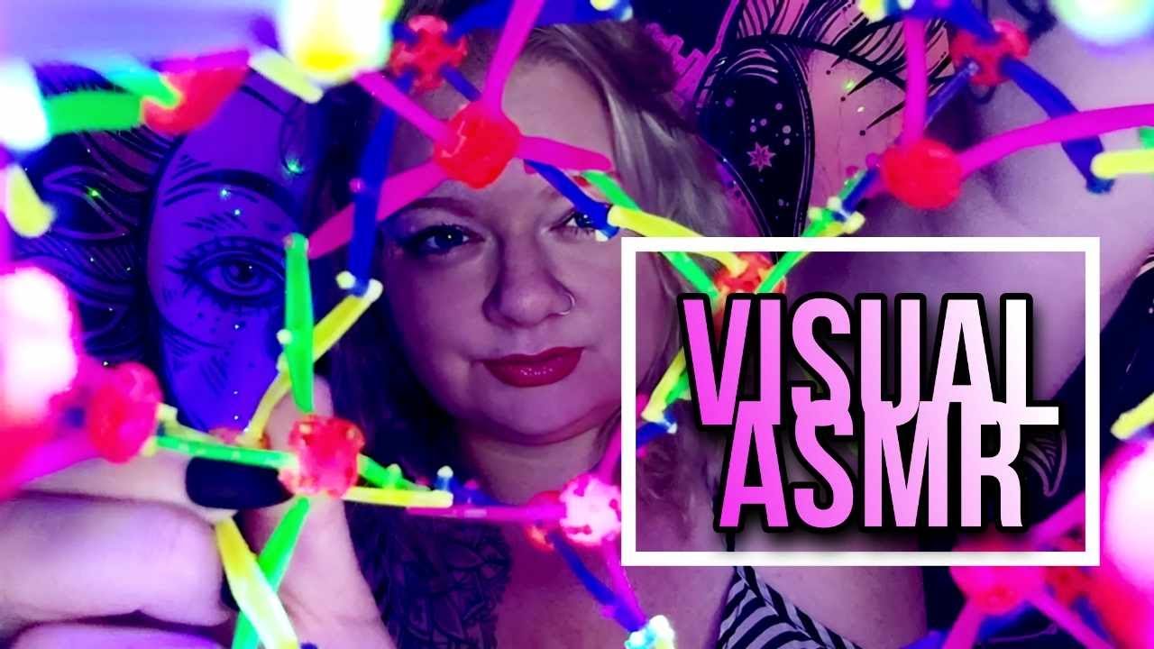 [ASMR] Visual triggers with relaxing music the first part of the video (whispers) - YouTube