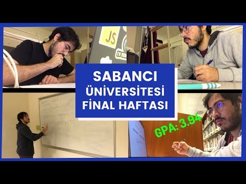 3.94 GPA | SABANCI ÜNİVERSİTESİ FİNAL HAFTASI #VLOG