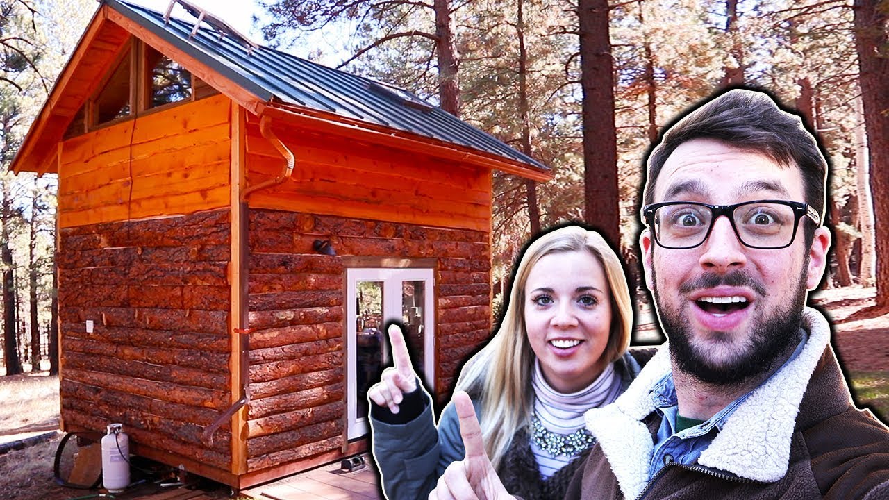TINY CABIN TOUR! - Our First Off-Grid Living Experience In Arizona ...