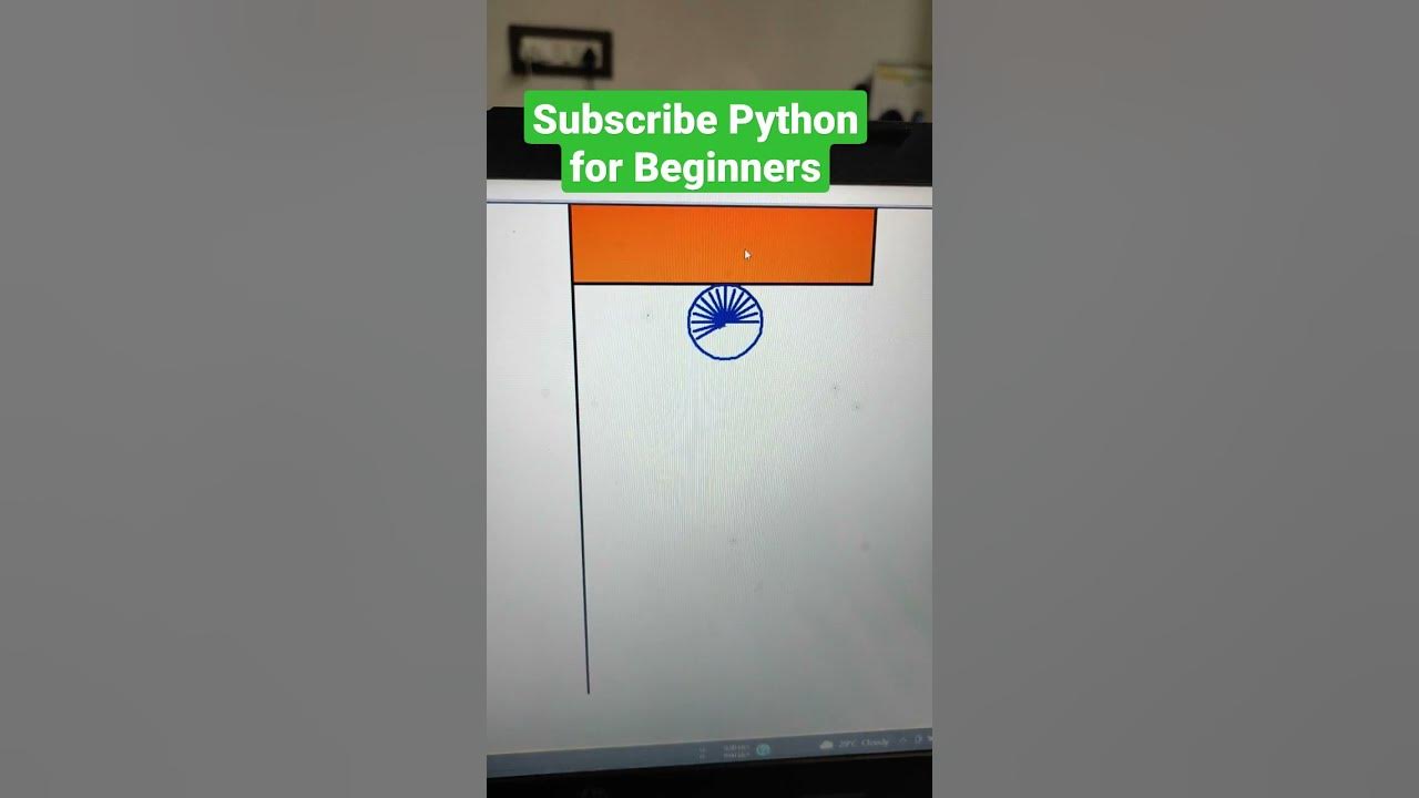 Flag Design Using Python Programming Language Shorts Python Programing Coding Youtube