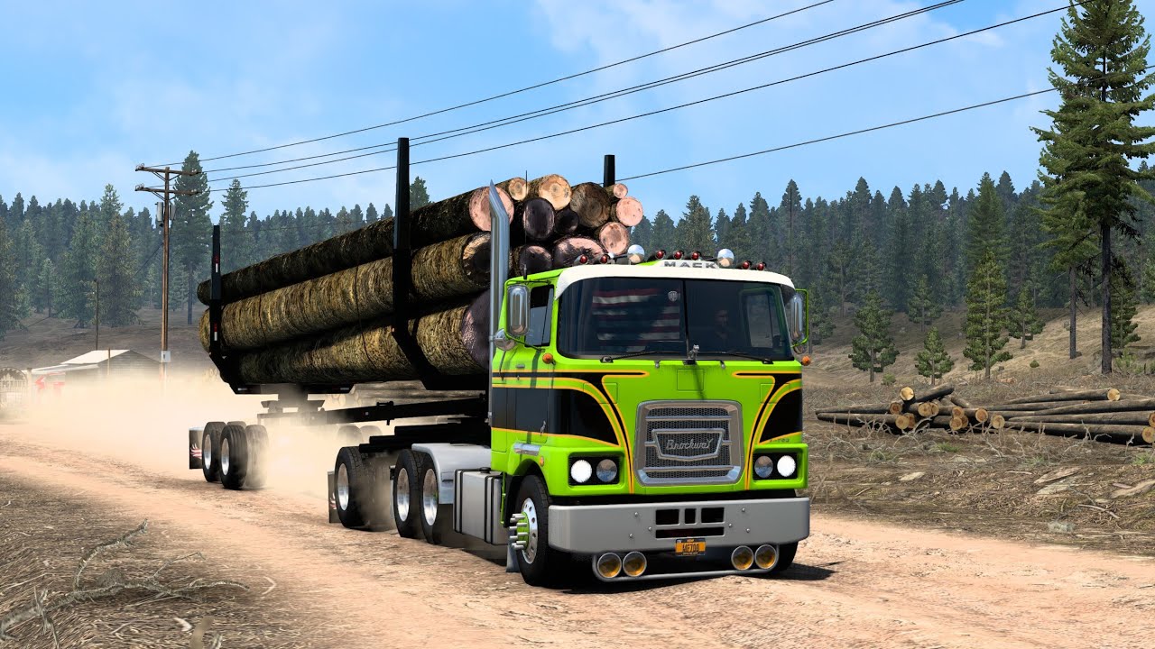 ATS 1.45 Open Beta Redding___Medford MACK F700 - YouTube