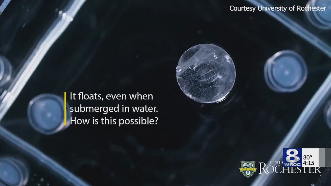 Researchers at University of Rochester create unsinkable metal - YouTube
