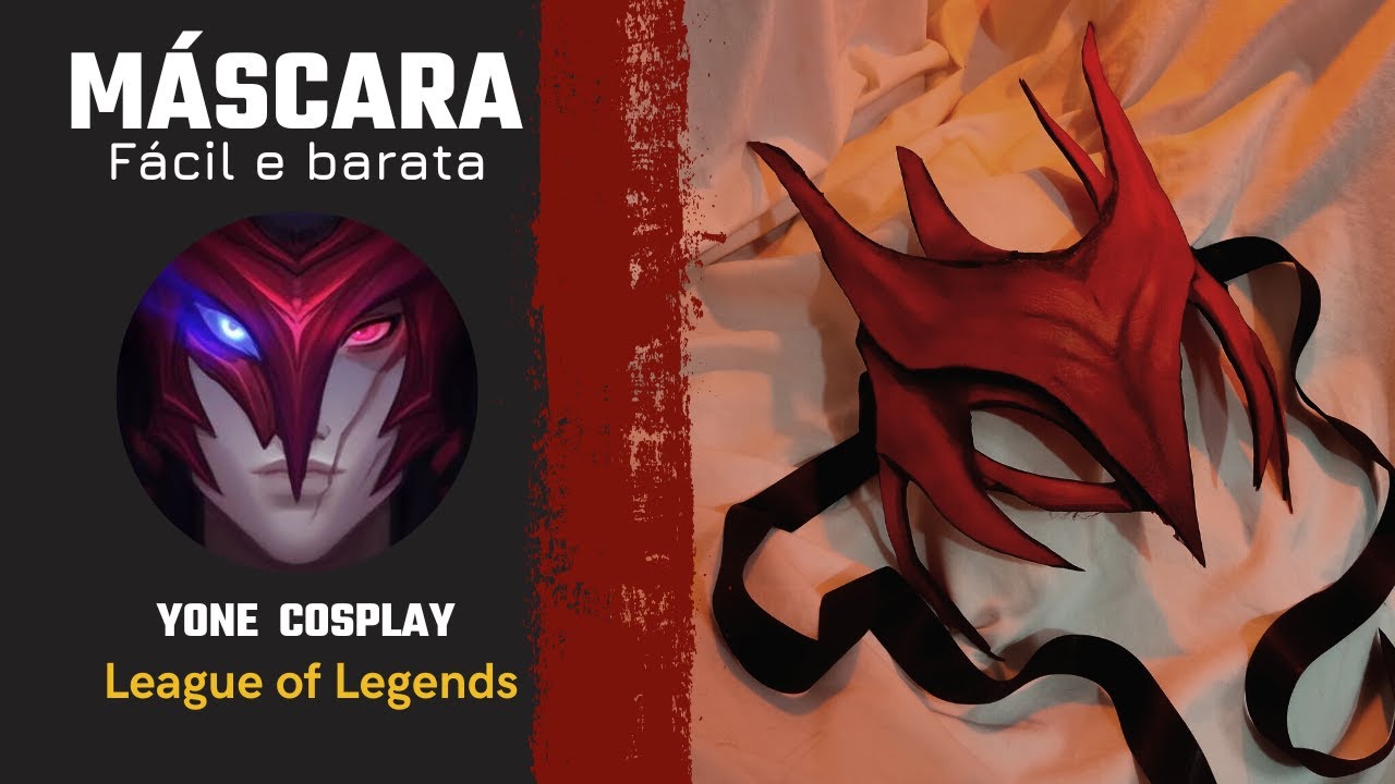 YONE COSPLAY _ Máscara do Yone _ Yone Mask #cosplay #leagueoflegends ...
