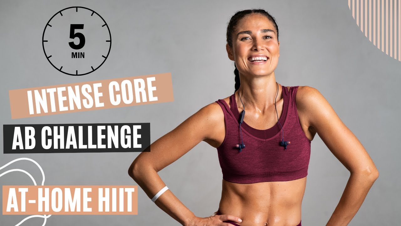 ABS ON FIRE 🔥 5 Min Intense Core Challenge - YouTube