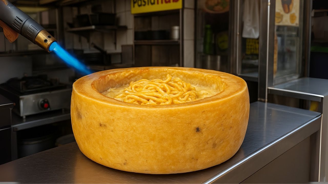 Expensive Italian Cheese Wheel Pasta in Mumbai 🍝🧀 Lively Chef Show ...