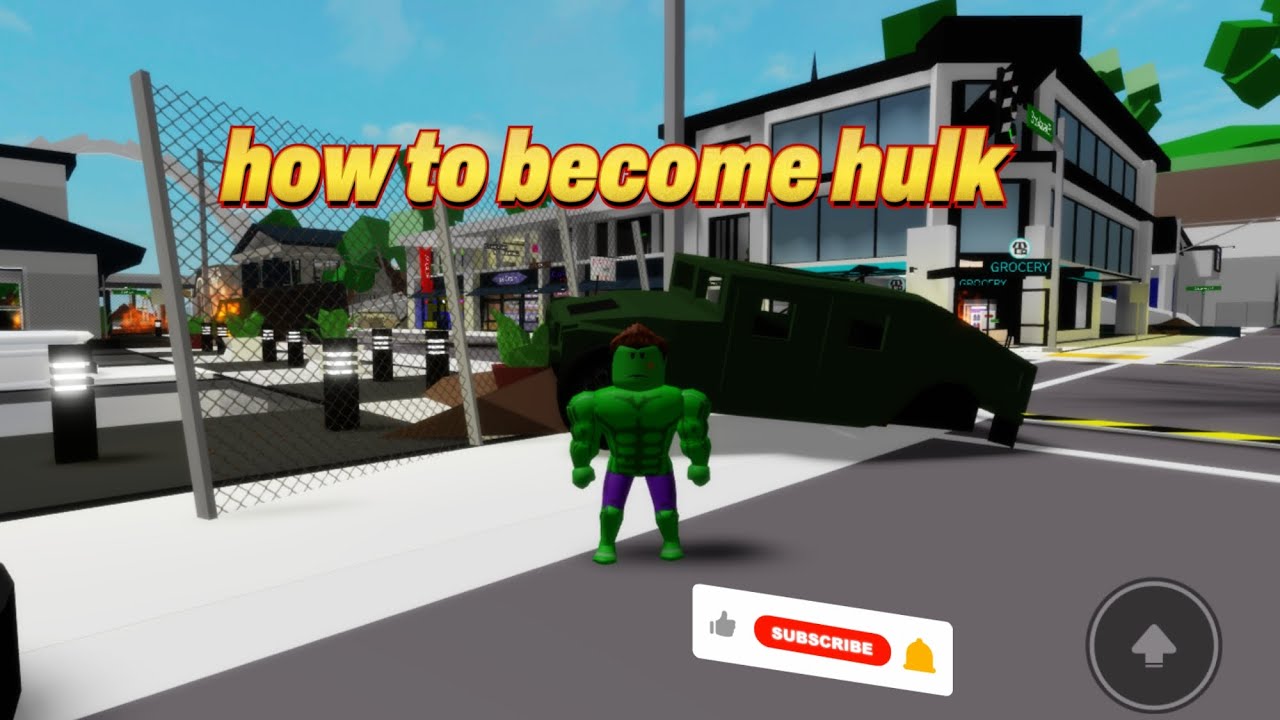 how to become hulk in Brookhaven codes and more - YouTube