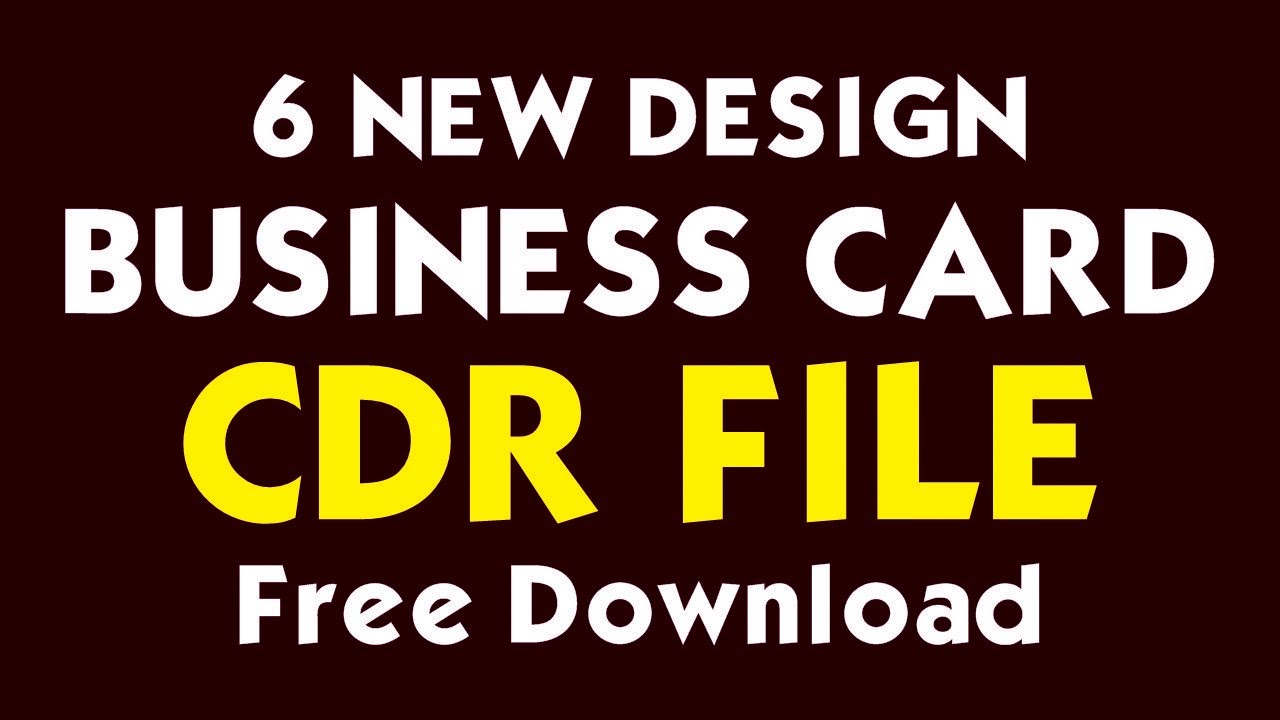 Free Download Top 6 business cards Design CDR File by Farooq Graphics ...