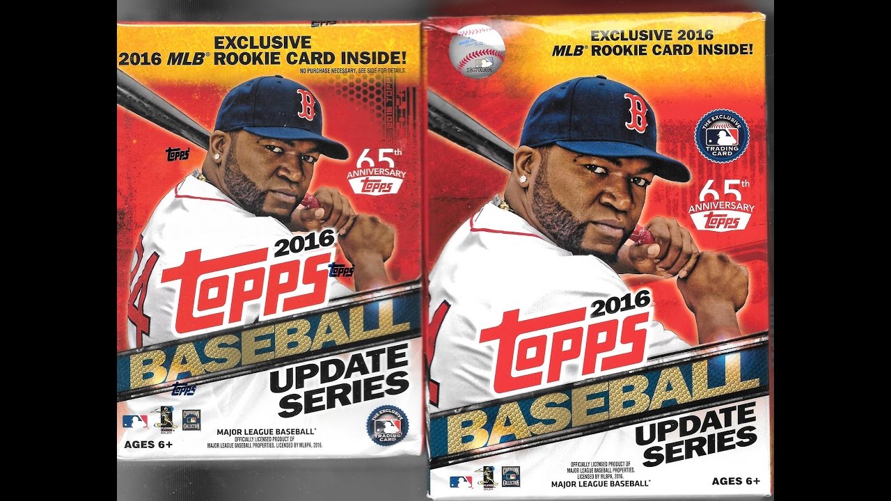 2016 Topps Update Retail Sampling Break Blaster / Hanger Box & Pack ...