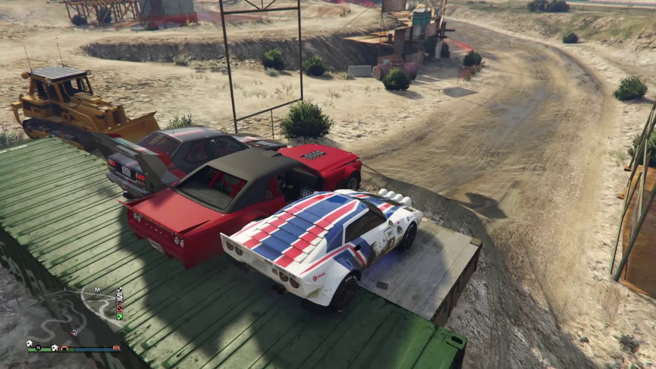 Grand Theft Auto V rally car fun - YouTube