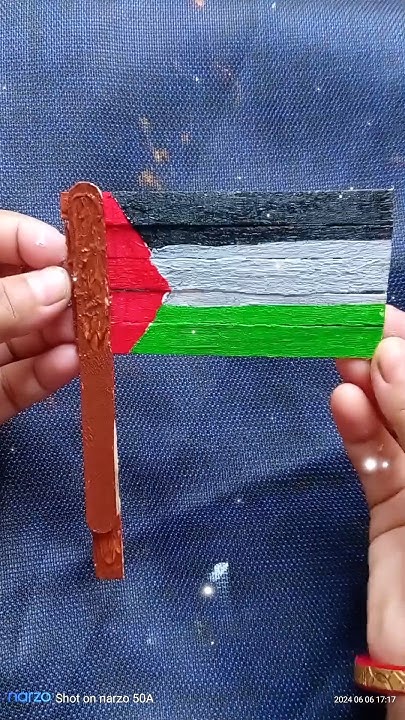 Palestine flag craft ️🇵🇸 I love Palestine flag 🇵🇸#youtubeshorts # ...