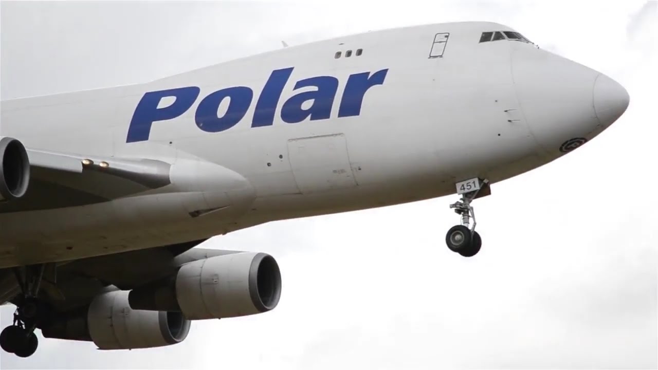 Polar Air Boeing 747-46NF Landing & Takeoff Melbourne - YouTube