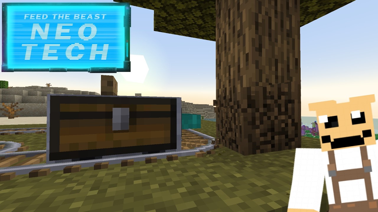 Minecarts can Mine Trees? FTB NeoTech - YouTube