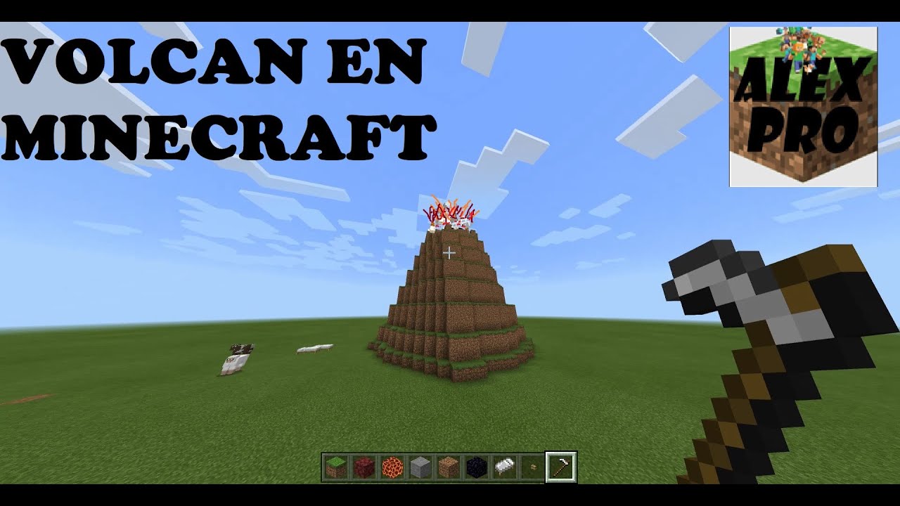 VOLCÁN EN MINECRAFT -ALEX PRO- - YouTube